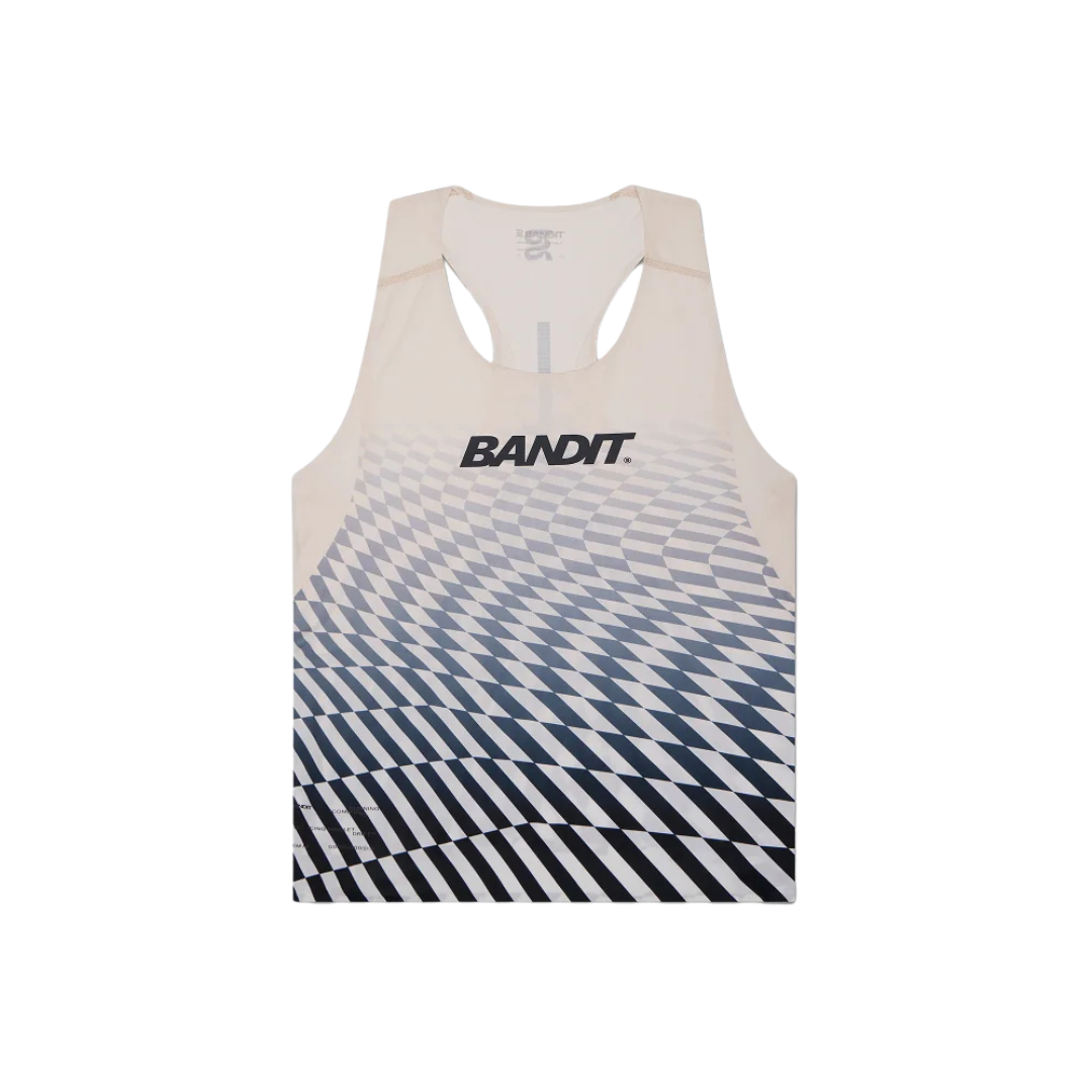 Bandit Running Drift™ Mosaic Racing Singlet - Black/Chalk – KitAthletic