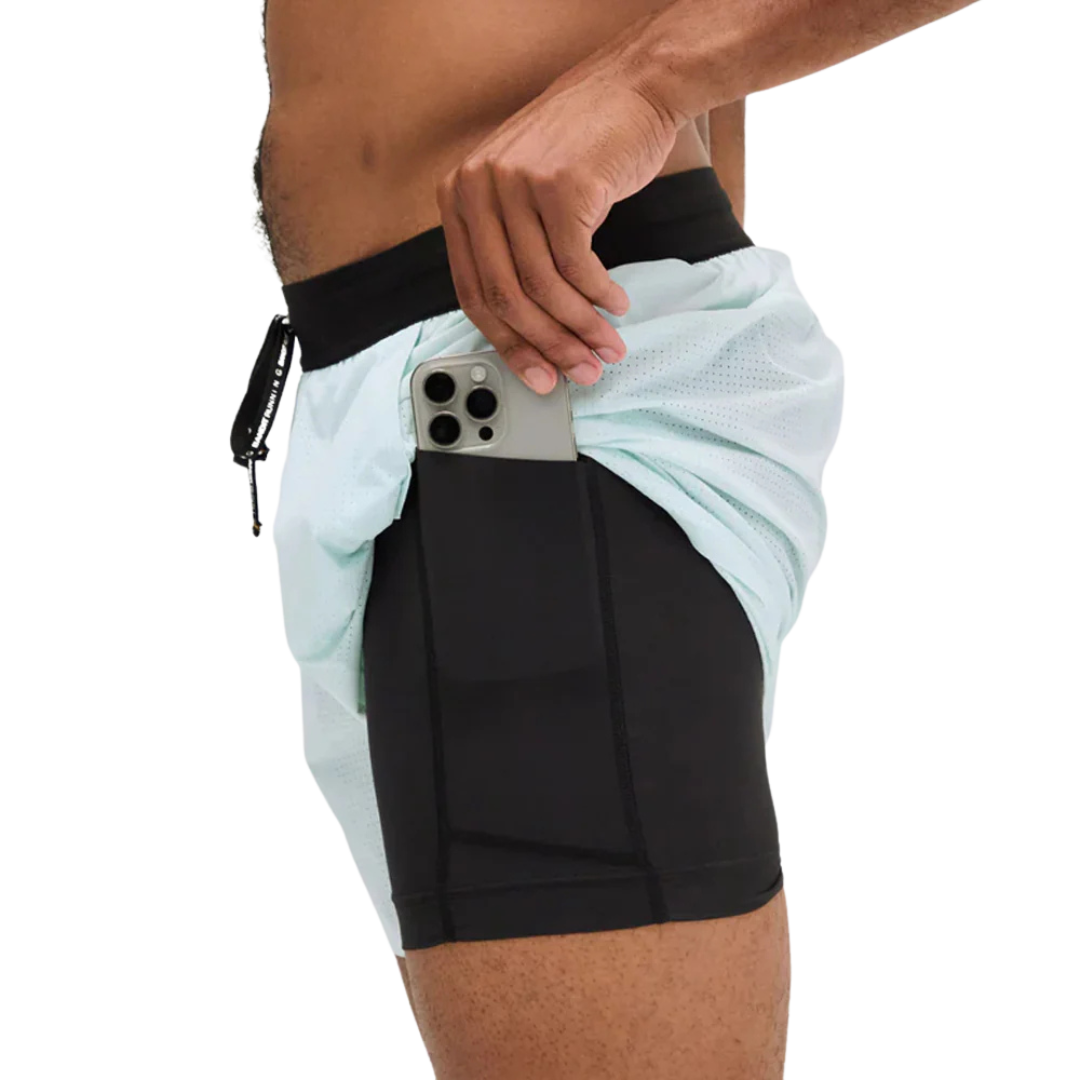 Bandit Running Vento 5" Run Short - Minty Blue – KitAthletic