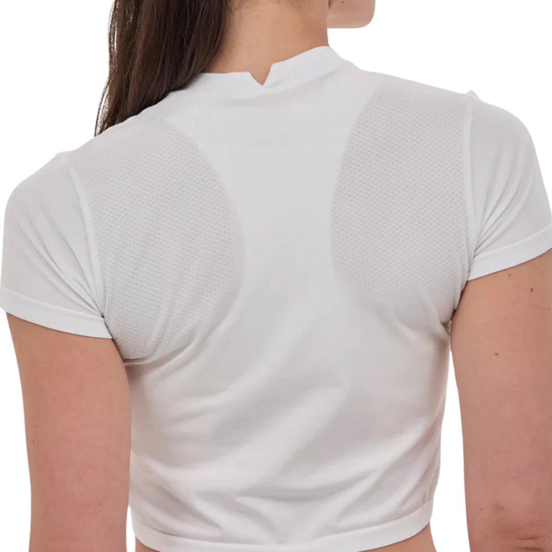 Bandit Running Mercury Seamless Womens Crop Tee - White – KitAthletic