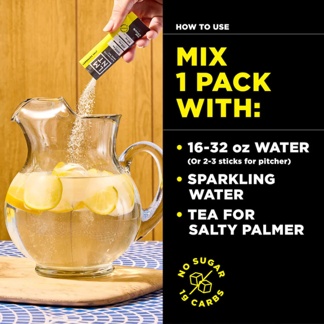 LMNT Recharge Electrolyte Drink Mix - Lemonade Salt Single – KitAthletic