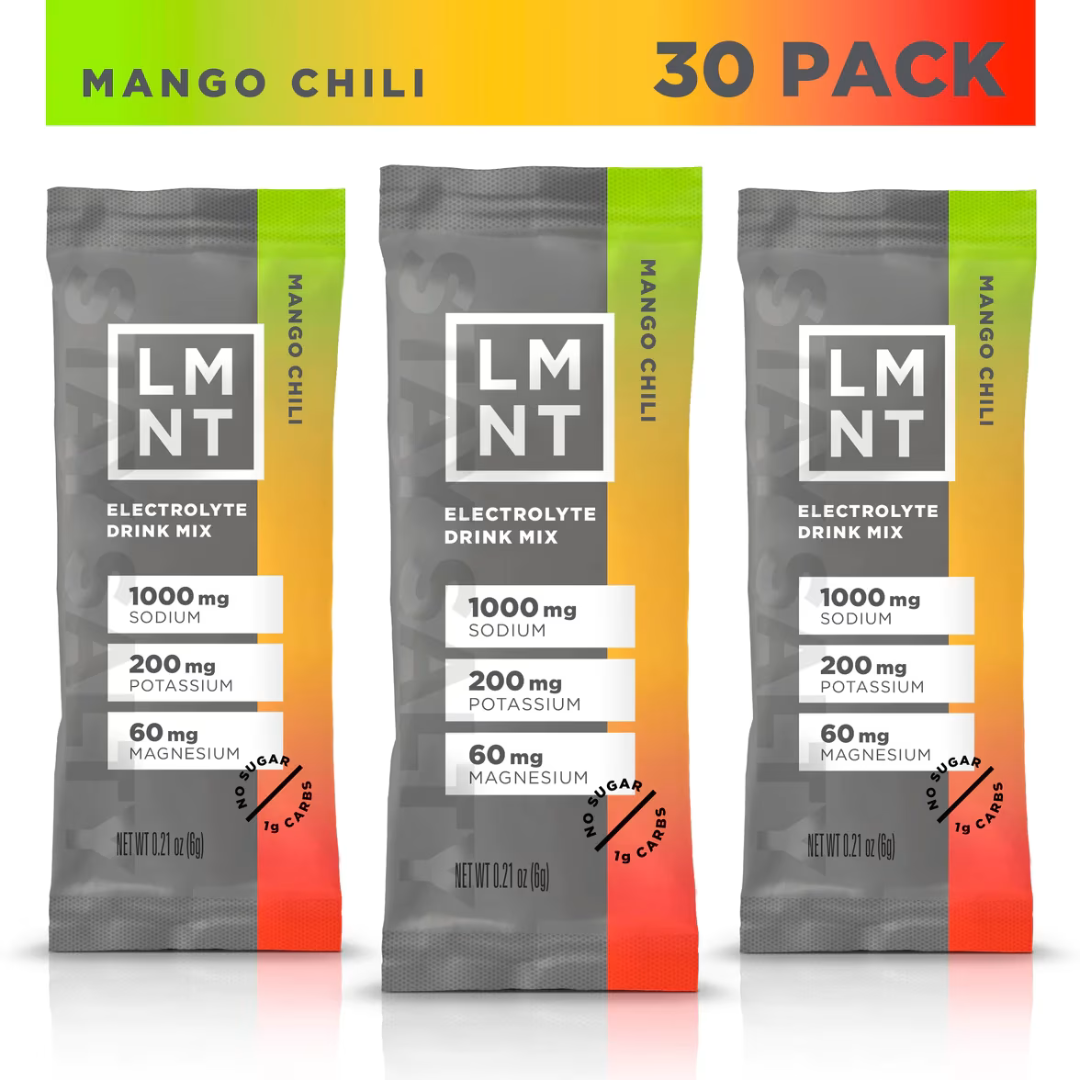 LMNT Recharge Electrolyte Drink Mix - Mango Chilli Box Pack of 30 Sach ...