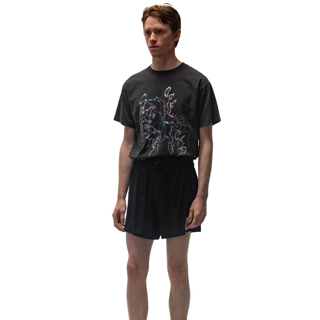 Satisfy Running MothTech T-Shirt - Horse Aged Black – KitAthletic