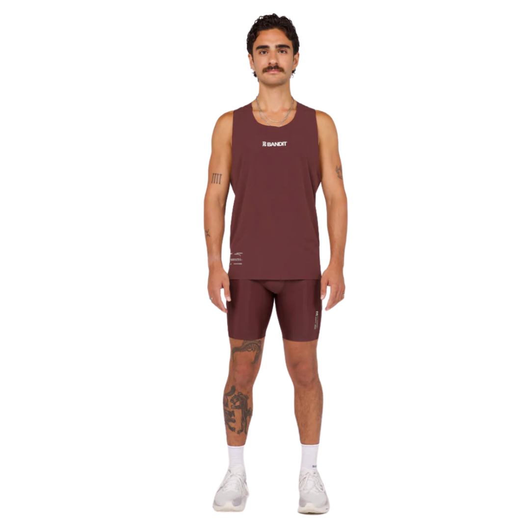Bandit Running Vento Performance Singlet - Chocolate – KitAthletic